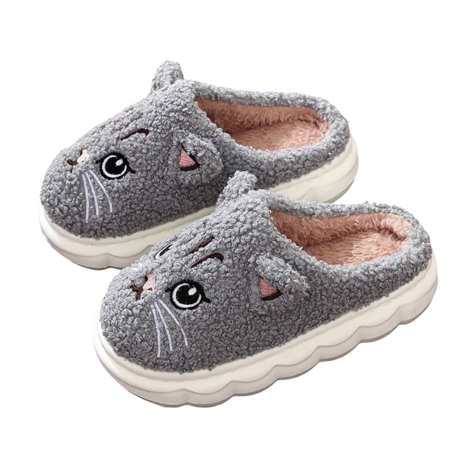 Click here for Liyamei Girls Slippers For Kids Soft Cat Slippers... prices