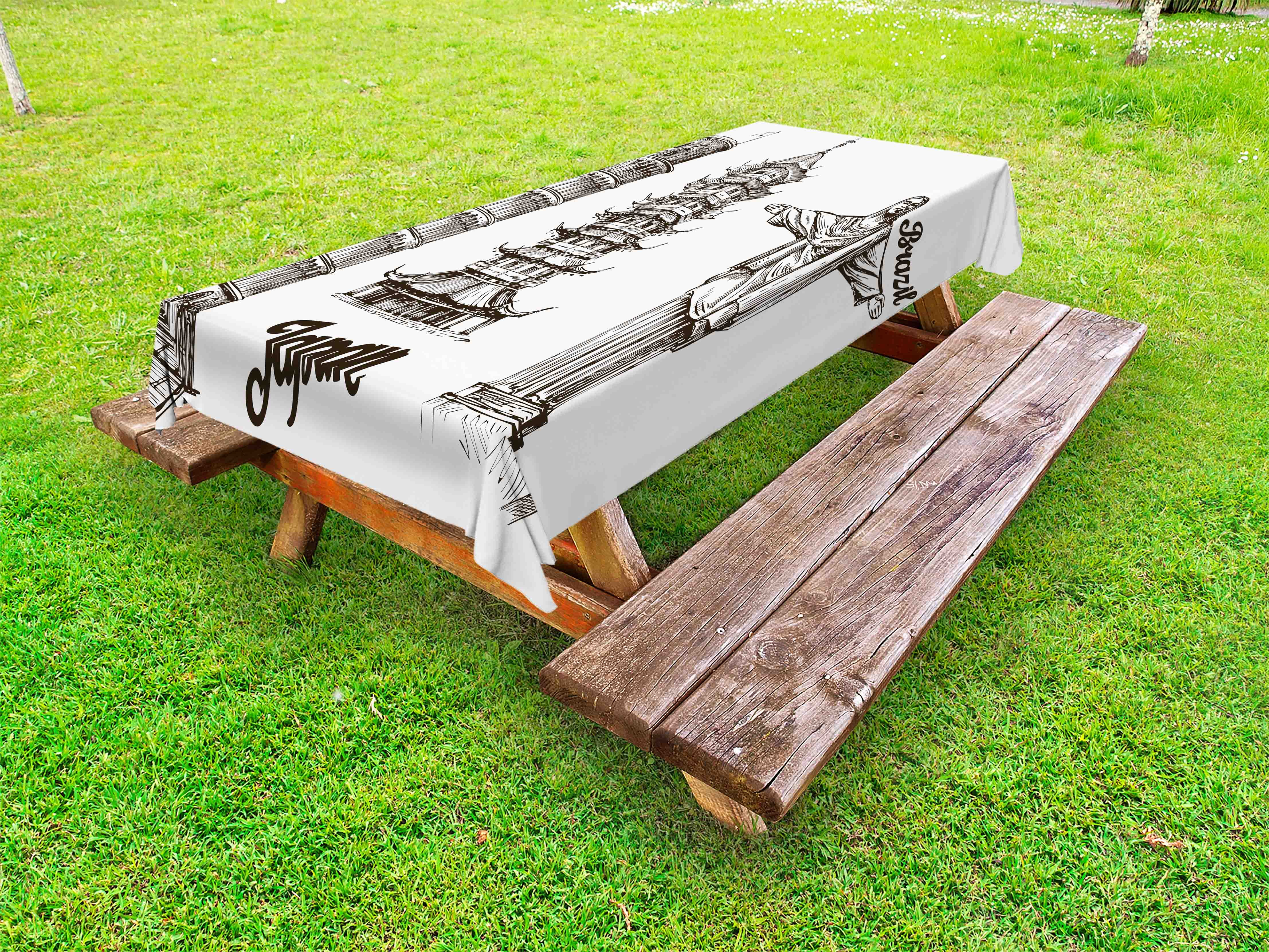 Travel Outdoor Tablecloth, Leaning Tower of Pisa Japanese Temple and ...
