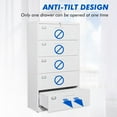 STANI 5-Drawer Steel Key Lock Lateral File Cabinet for Home Office ...
