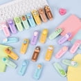 24 Retractable Pencil Erasers, Designs, Click-Style Eraser Pens for ...