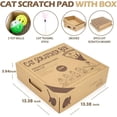 Scratcher Box with 3 count Pads, Reversible Corrugated Cardboard Lounge ...