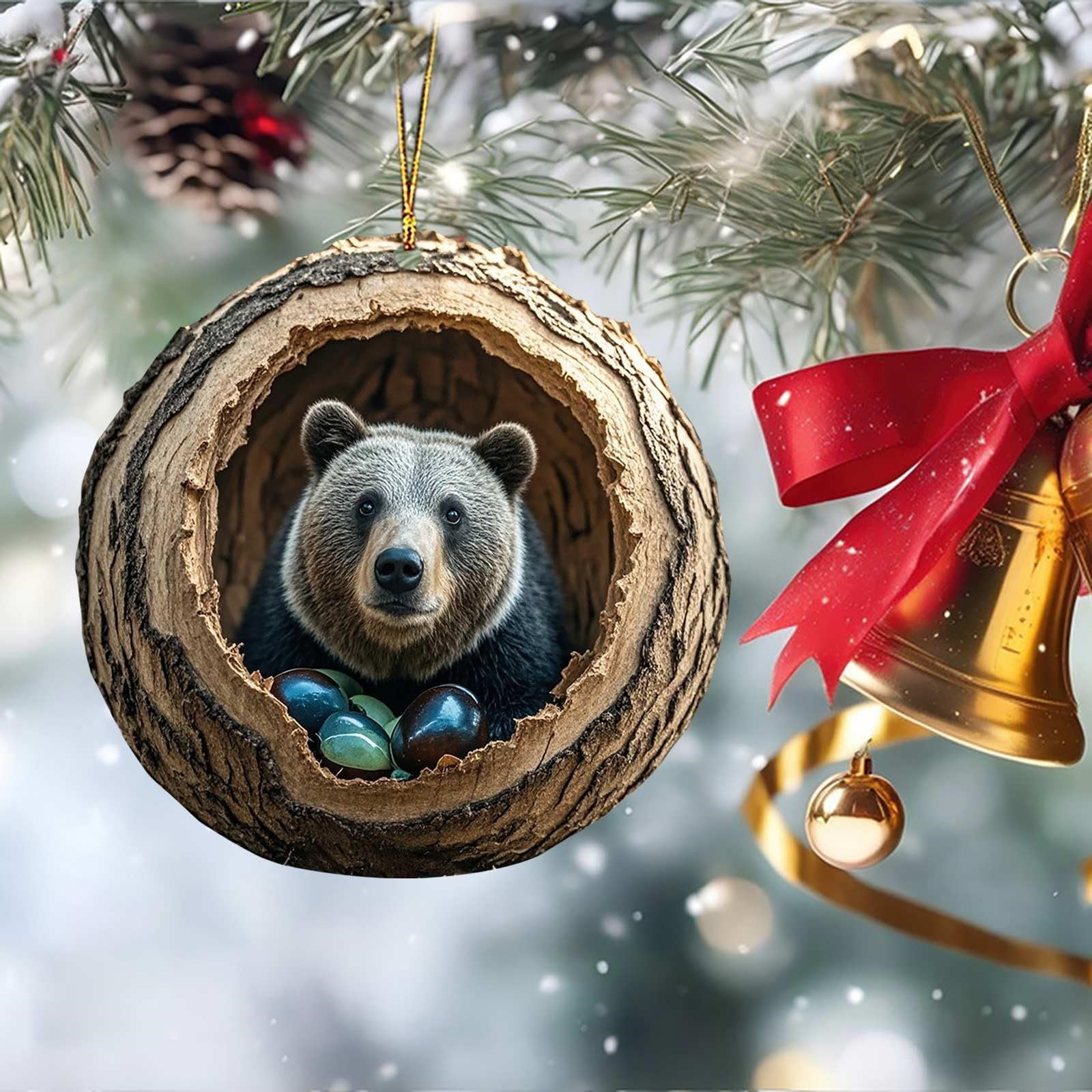 Click here for Zttd 1pcs Animal Christmas Ornaments 2025  Forest... prices