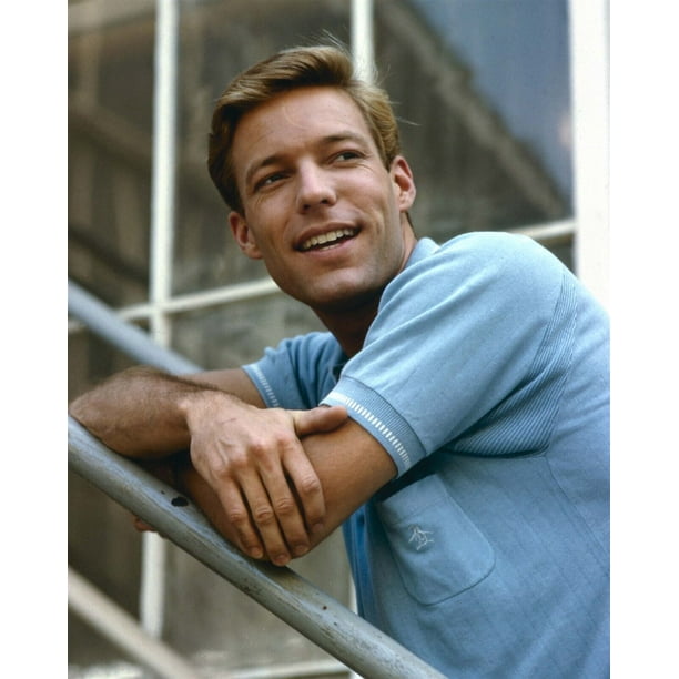 Richard Chamberlain 1960's Kildare era pose in blue polo shirt 4x6 ...