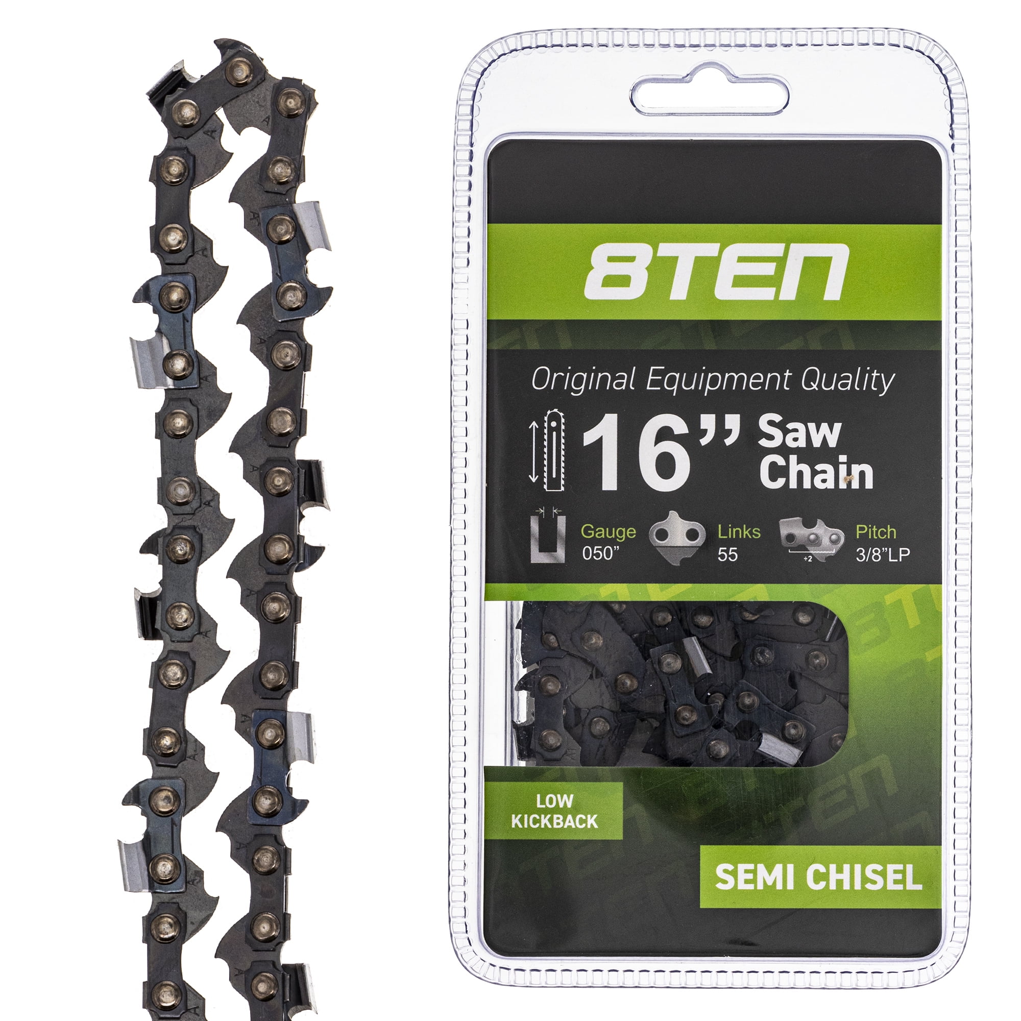8TEN Chainsaw Chain 16 inch .050 .375 Pitch 55DL for Stihl 91VXL055G ...