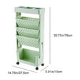 cuyhtdup Movable Classroom Desk Book Storage Rack Trolley Multi-layer ...