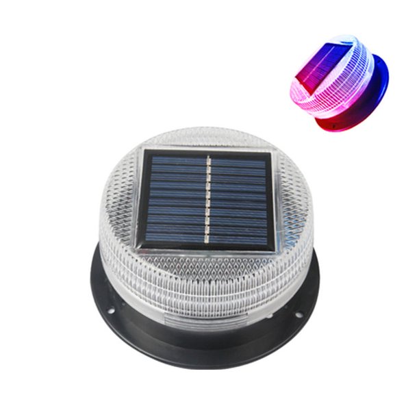 Solar Strobe Warning Light Sensitive LED Warning Lamp Super Bright ...