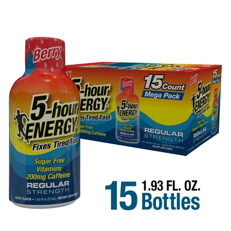 UPC 719410500153 - 5-hour ENERGY Shot Regular Strength Berry 15 Count | upcitemdb.com