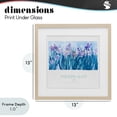 Stupell Industries Paradise Alley Purple Irises Birch Framed Print ...