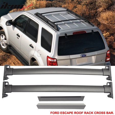 Fits 08-12 Ford Escape OE Black Roof Racks Cross Bars Luggage Carrier ...