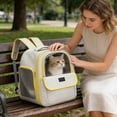 Cat Backpack Carrier, Large Space Cat Bubble Backpack, Breathable Cat ...