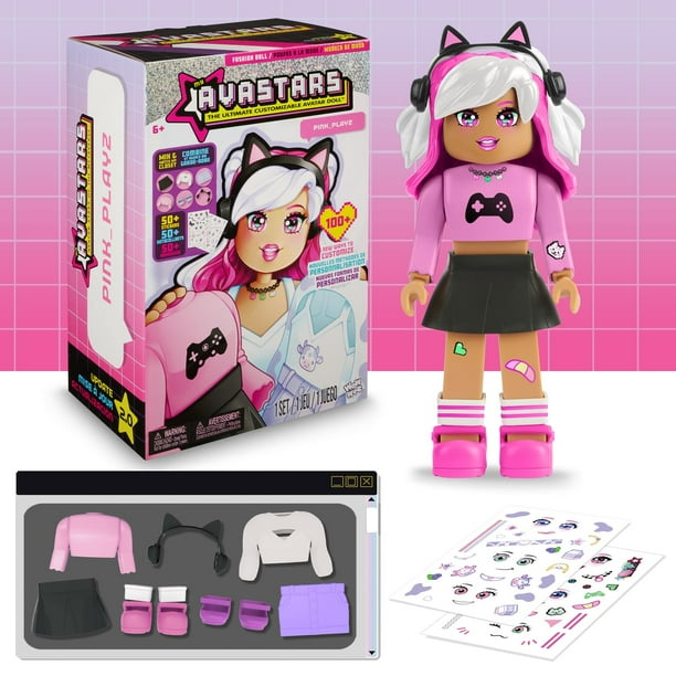 My Avastars Fashion Doll - Pink_Playz con 2 atuendos y más de 100 ...
