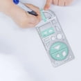 Pitycbo Geometric Ruler Drawing Rulers for Office Office Painting Ruler ...