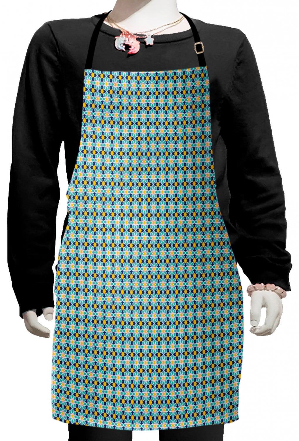 Abstract Kids Apron, Eastern Inspired Traditional Motifs and Shapes ...