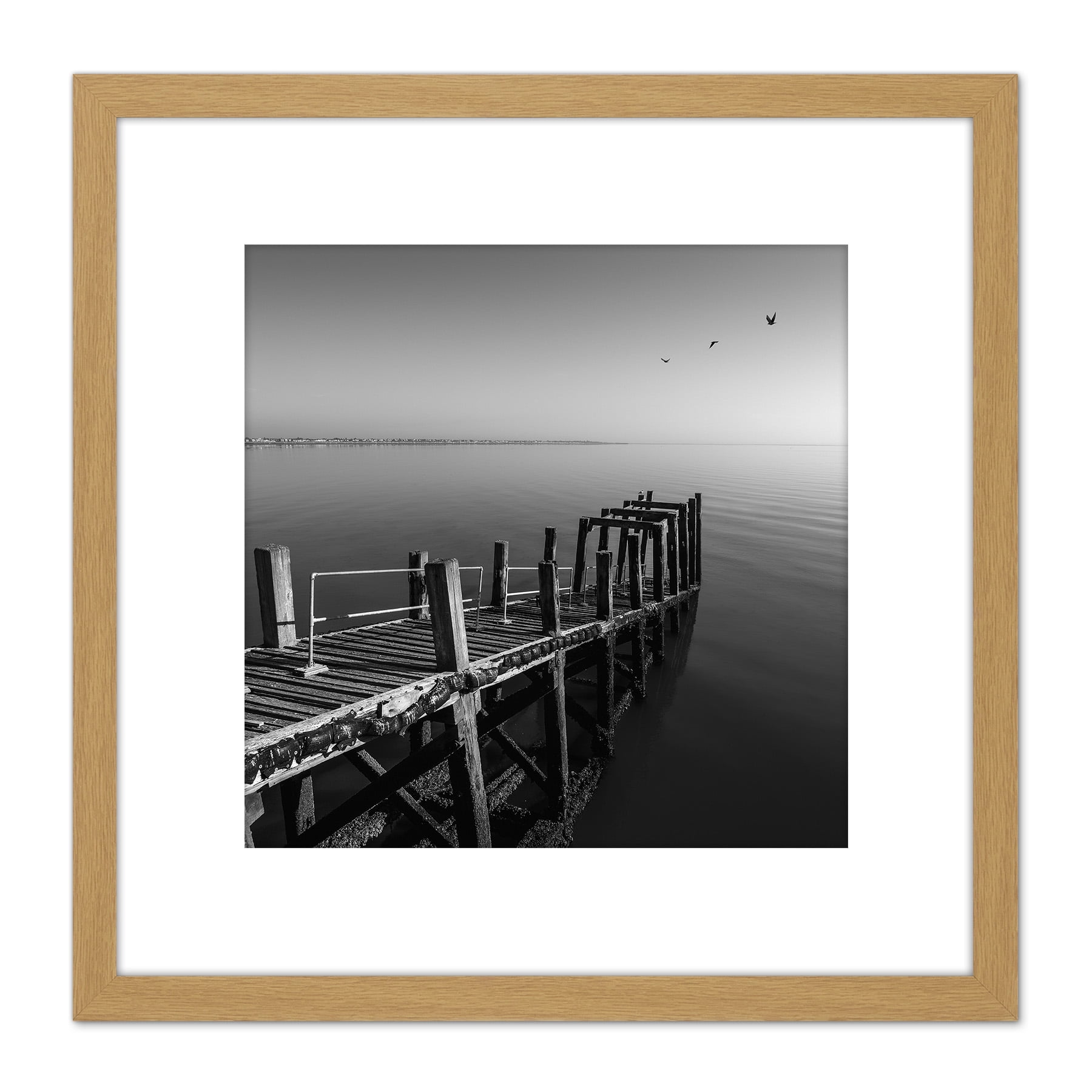Warby Wooden Jetty End Southend on Sea Pier Photo 8X8 Inch Square ...