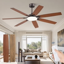 Zardon 62 inch Ceiling Fan with Light and Remote Control, Quiet DC ...