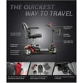 Pride Mobility Go-Go Elite Traveller 3-Wheel SC40E w/ 18 AH Mobility ...