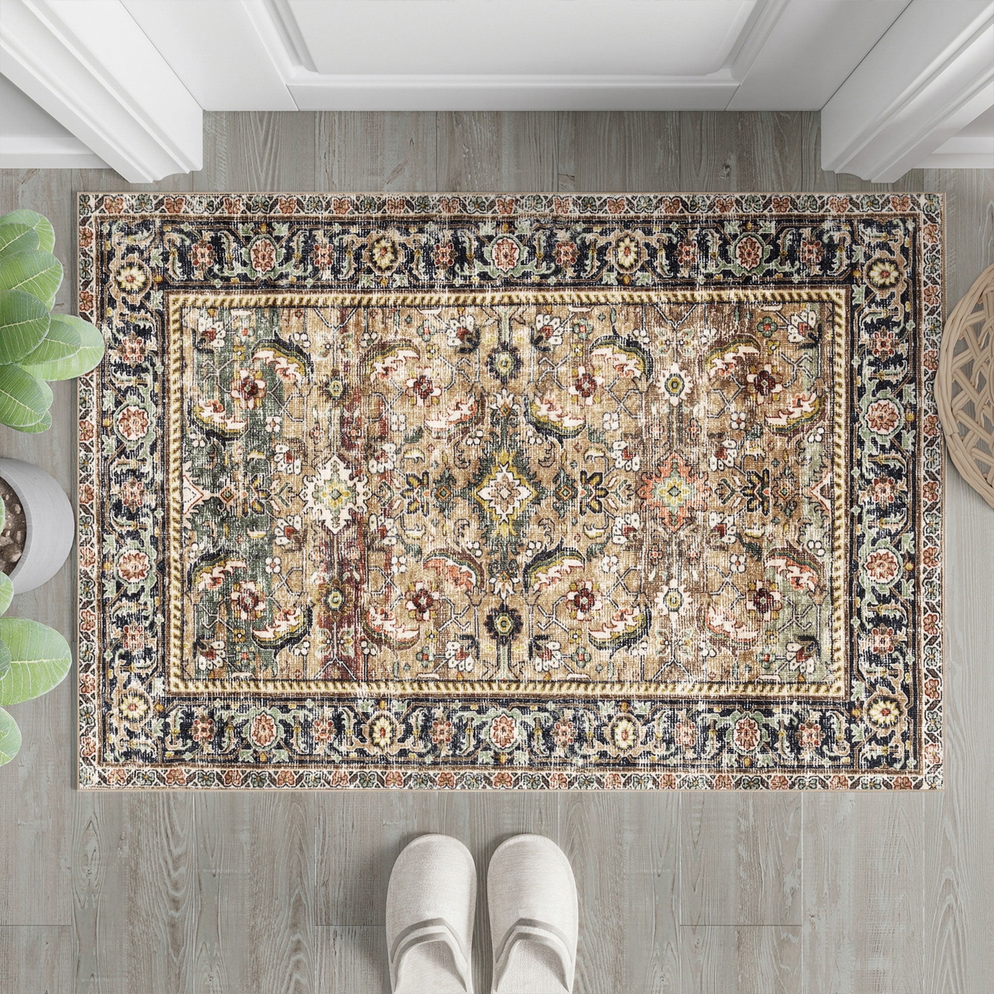 Click here for Berthmeer 2x3 Small Brown Area Rugs For Bathroom B... prices