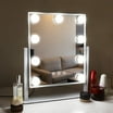 Thinkspace Beauty Counter-top 9 Bulb LED Hollywood Mirror, 14.2"H x 12 ...