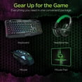 HyperGear 4-in-1 Gaming Kit, Includes Full-Sized RGB Backlit Keyboard ...