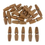 20Pcs Large Toggle Buttons Wooden Toggle Buttons DIY handcraft Findings ...