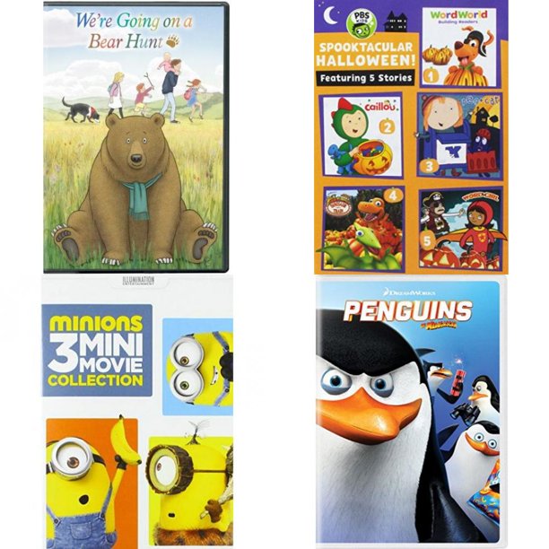 Children's 4 Pack DVD Bundle: Were Going on a Bear Hunt, Spooktacular ...