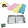 1PCS Reusable Metal Snack Containers with Silicone Lids, Stainless ...