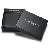 KALMORE Men's Genuine Leather RFID Blocking Flip-ID Window Travel ...