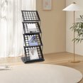 Shangmakel Shangmakel4-tier Book Display Shelf, Foldable Magazine Stand ...