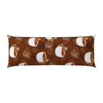 Body Pillow Cover - Sloths Bear In Coffee Cup Super Soft Body Pillow ...