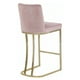 Meridian Furniture Heidi Modern Contemporary Velvet Counter Stool, Pink ...