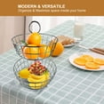 2 Tier Fruit Basket For Kitchen Regal Trunk & Co, Wire Fruit Organizer ...