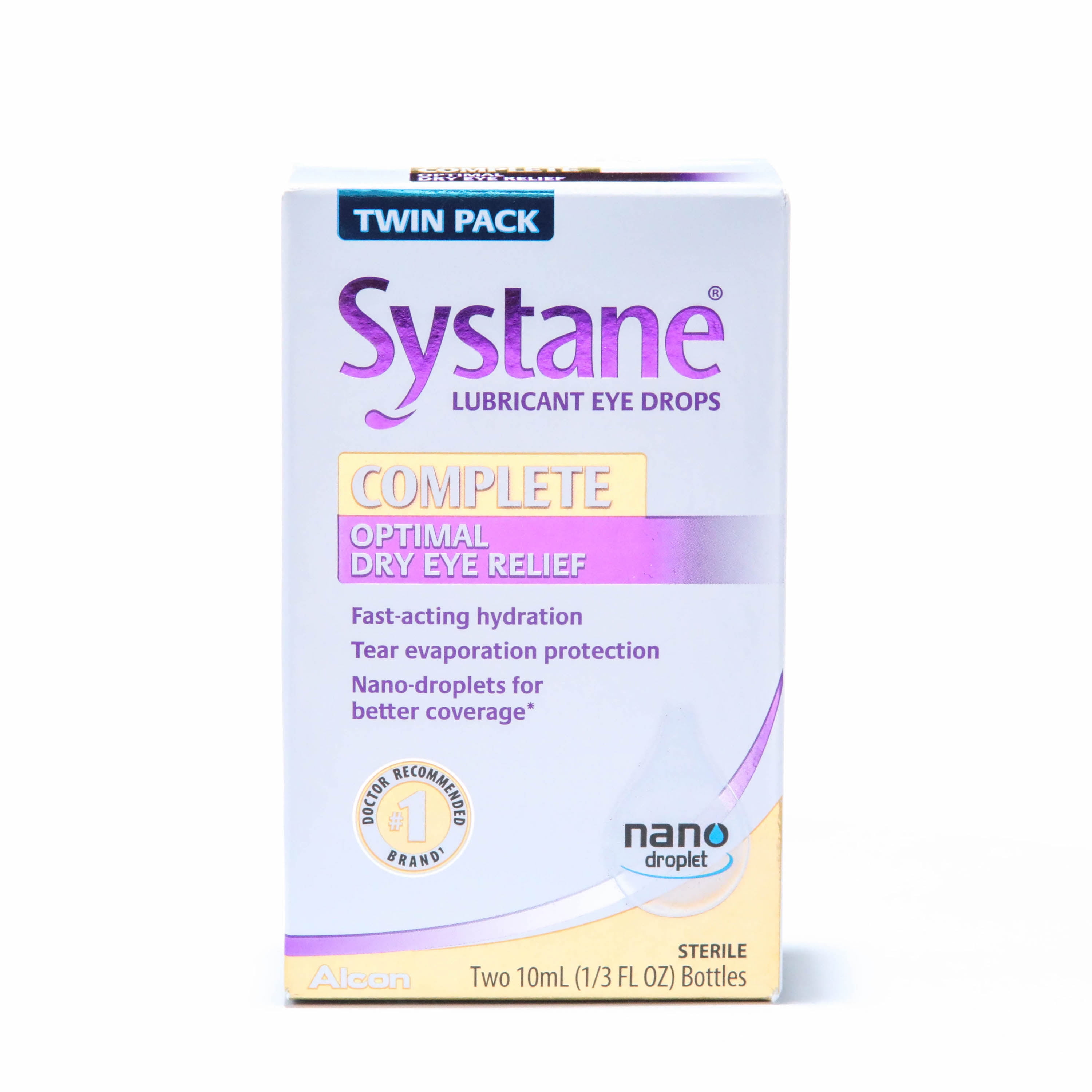 Systane Complete Lubricant Dry Eye Symptom Relief, 10 ml Twin Pack ...
