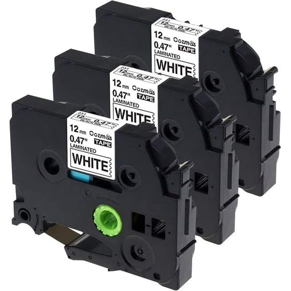 12mm 47 Laminated White Tz Tape