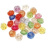30 Pcs Acrylic Rose Flower Buttons Shirt Buttons Sewing Accessories DIY ...