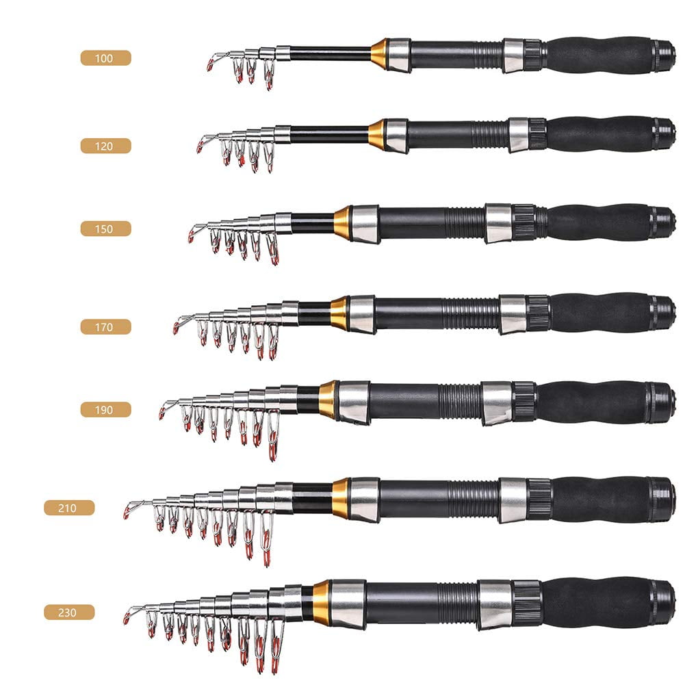 Telescopic Fishing Rod 1.0m-2.3m Fishing Rod Glass Rod Super Short Mini ...