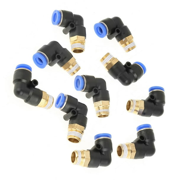 Push In Joint Pneumatic Connector 4 Pneumatic Elbow 10 Pcs 8mm G1 90