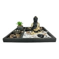 Meditating Buddha Zen Garden Kit With Lotus Candle Holders Sand Rake ...
