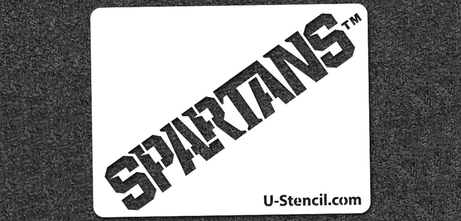 NCAA Michigan State Spartans Collegiate 'SPARTANS' Mini Stencil Kit ...