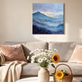 Blue Mountain Landscape Art Canvas Wall Art for Living Room, Modern ...