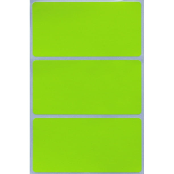 Royal Green Rectangular Name Tag Stickers Color-Coding Labels, 4" x 2 ...