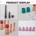 41Pcs/Lot TIG Welding Torch Nozzle Ring Cover Gas Lens Glass Cup Kit ...