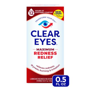Visine Red Eye Hydrating Comfort Lubricating Eye Drops, 0.5 fl. oz ...