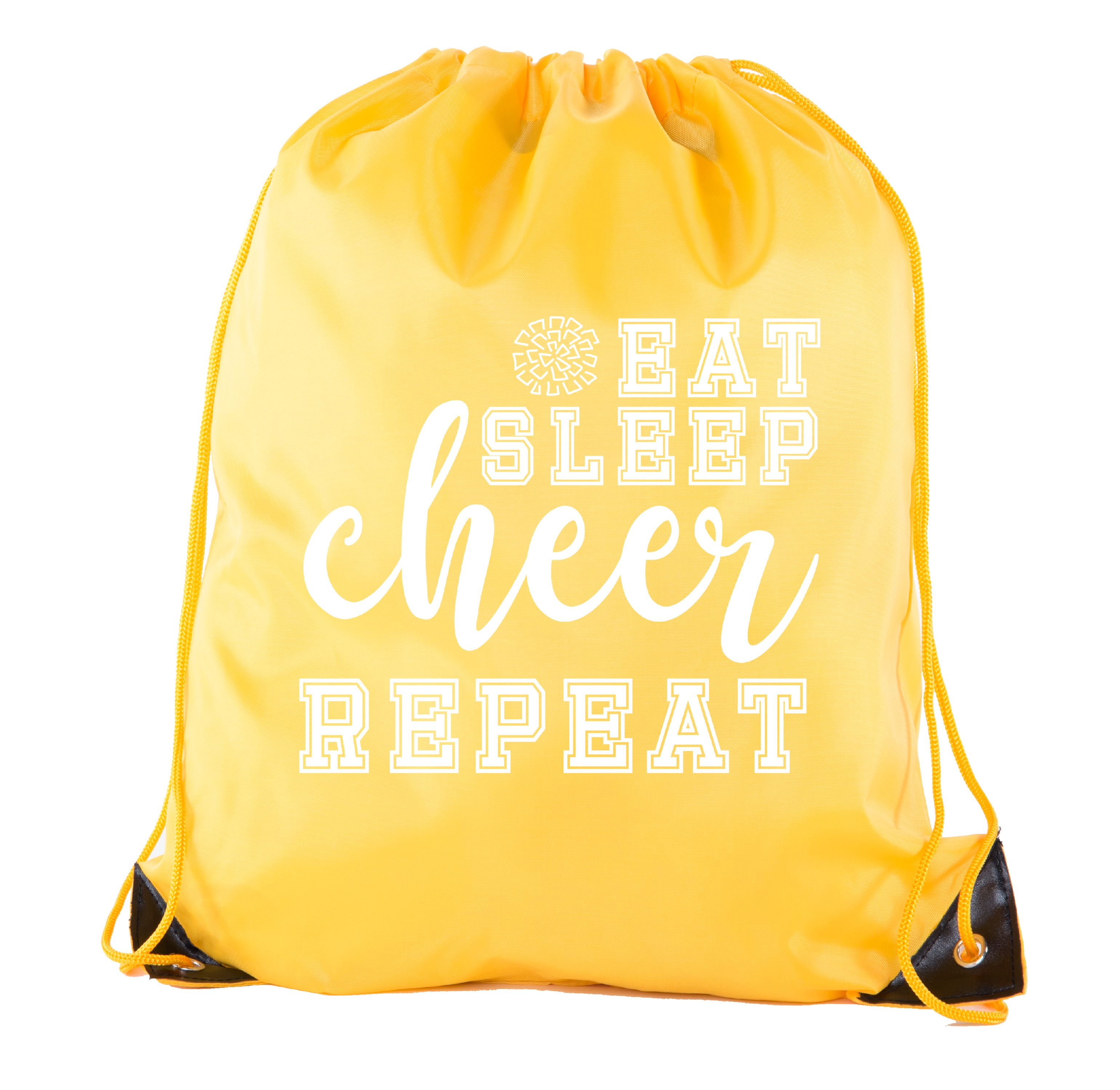 Cheer Bags, Pom Pom and Cheerleader drawstring Backpacks, Cheerleader ...