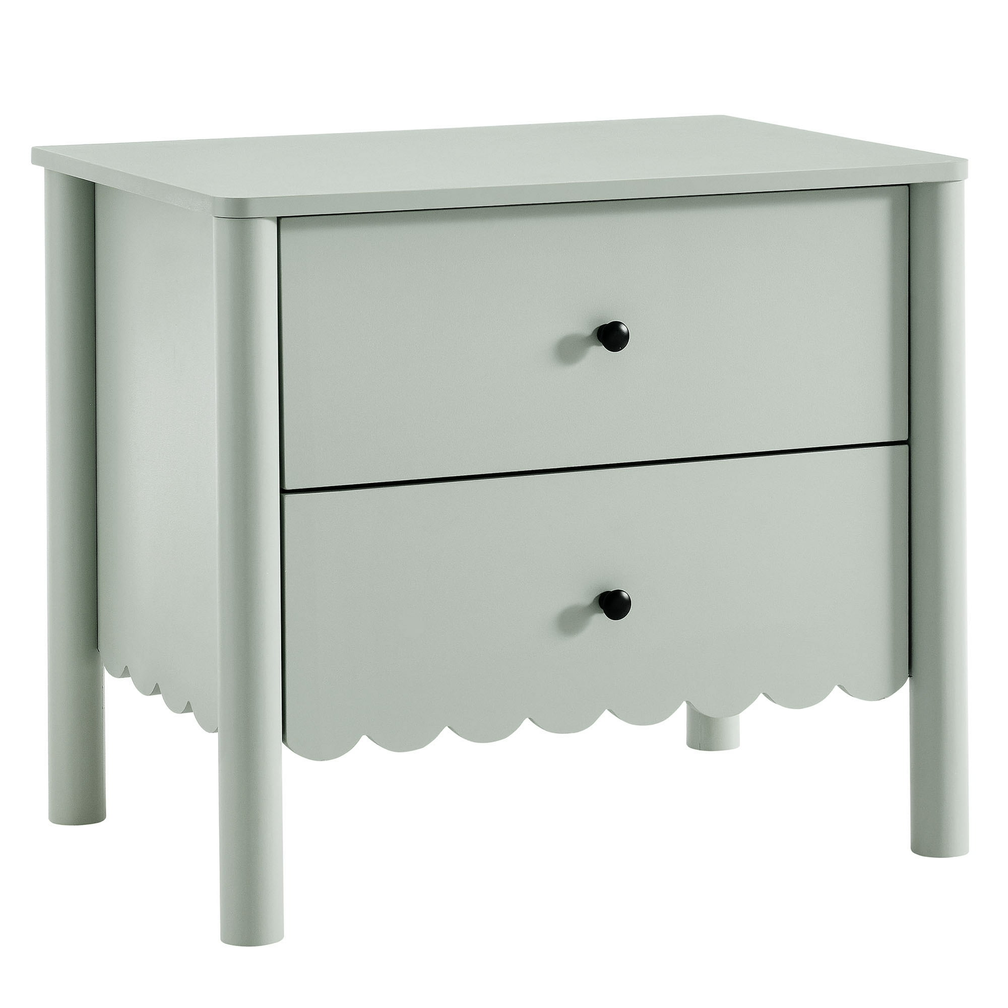 Click here for Emmeline Scalloped 2-Drawer Nightstand By Modway prices