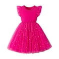 ATORRE Little Girls Princess DressesKids Ruffle Sleeveless Sparkly Star ...
