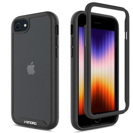 Htwon for iPhone 7/8/SE 2020/SE 3 2022 Case Full-Body Clear Bumper Case ...
