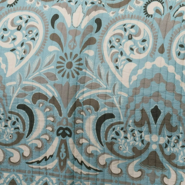 Turquoise Damask Pattern