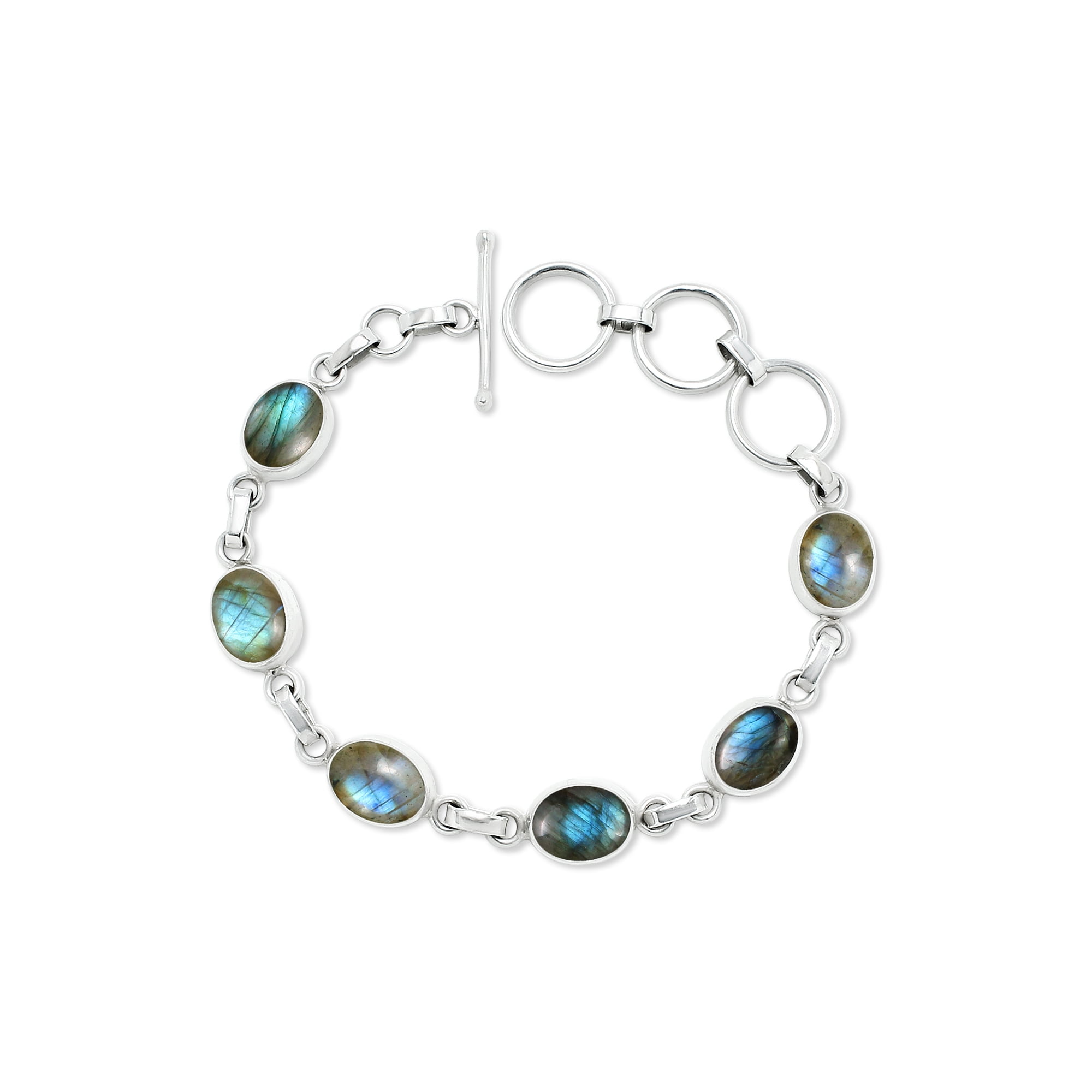Click here for Fashionq Retail Natural Labradorite Bracelet Sterl... prices