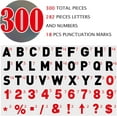 300 Pcs Sign Letter Printed on Marquee Flexible Outdoor Black Portable ...