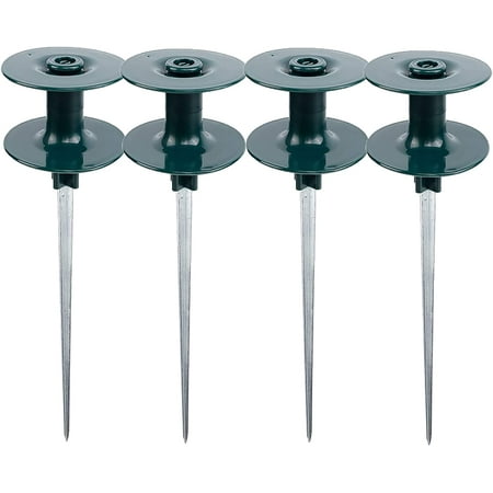 HSHDLDF 4 Pack Garden Corner Hose Guide 7'' Rust Free Zinced Metal ...